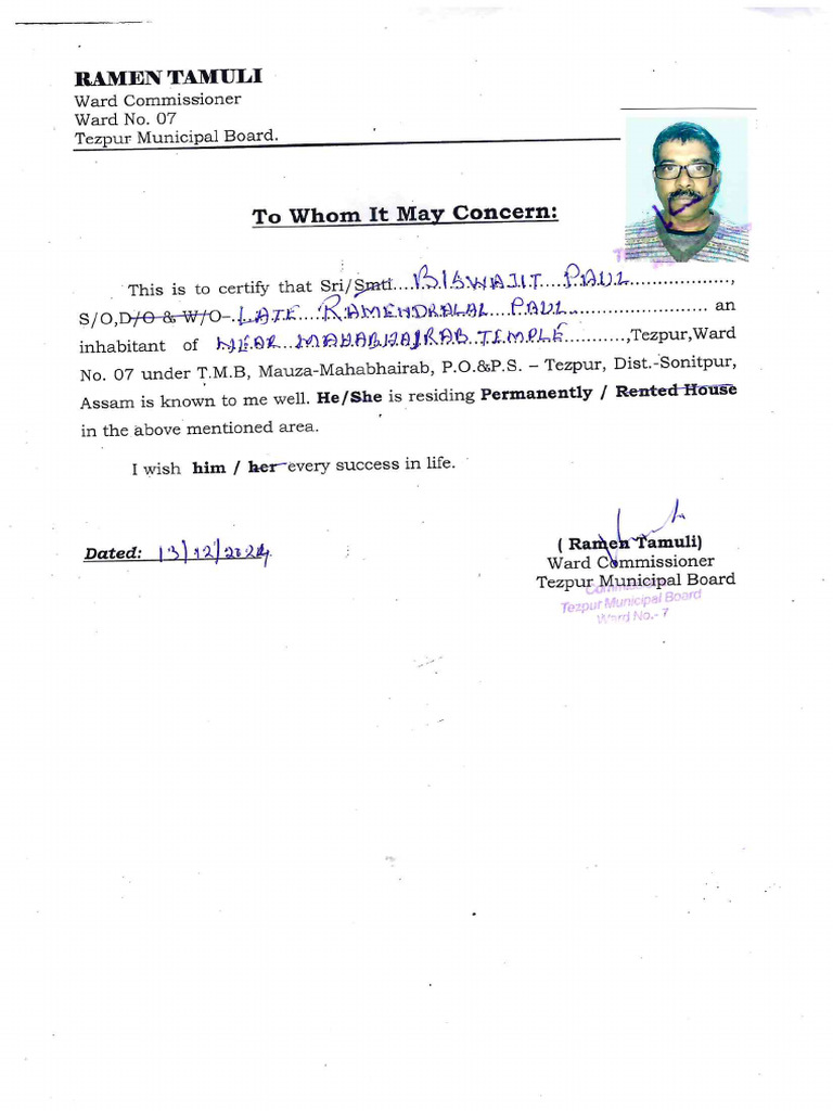 Residential Certificate | PDF