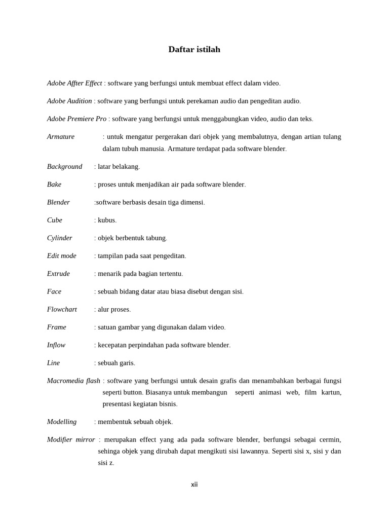 6 Daftar istilah | PDF