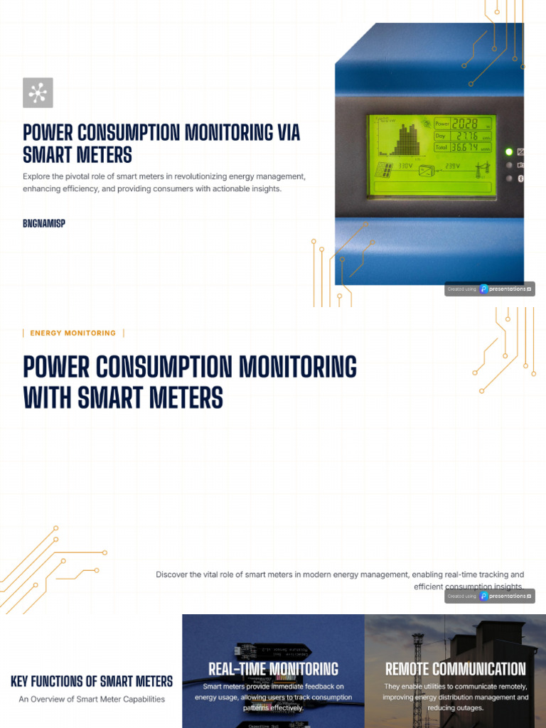 Power Consumption Monitoring Via Smart Meters | PDF