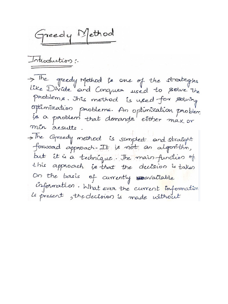 Greedy | PDF