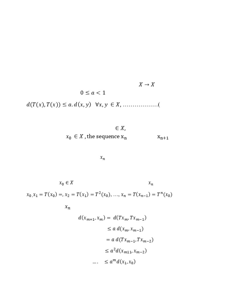 Banach Contraction Updated | PDF | Operator (Mathematics) | Hilbert Space