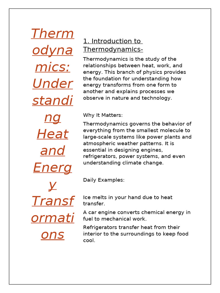Shaun physics project | PDF | Temperature | Laws Of Thermodynamics