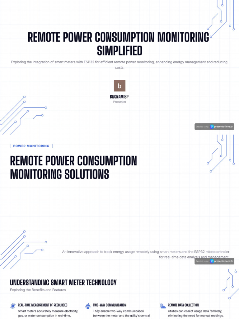 Remote Power Consumption Monitoring Using Smart Meter with ESP32 ...