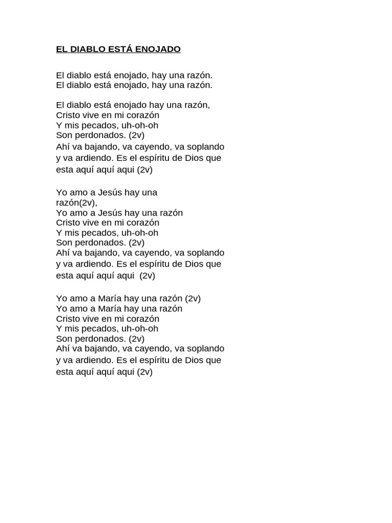 El Diablo Está Enojado | PDF