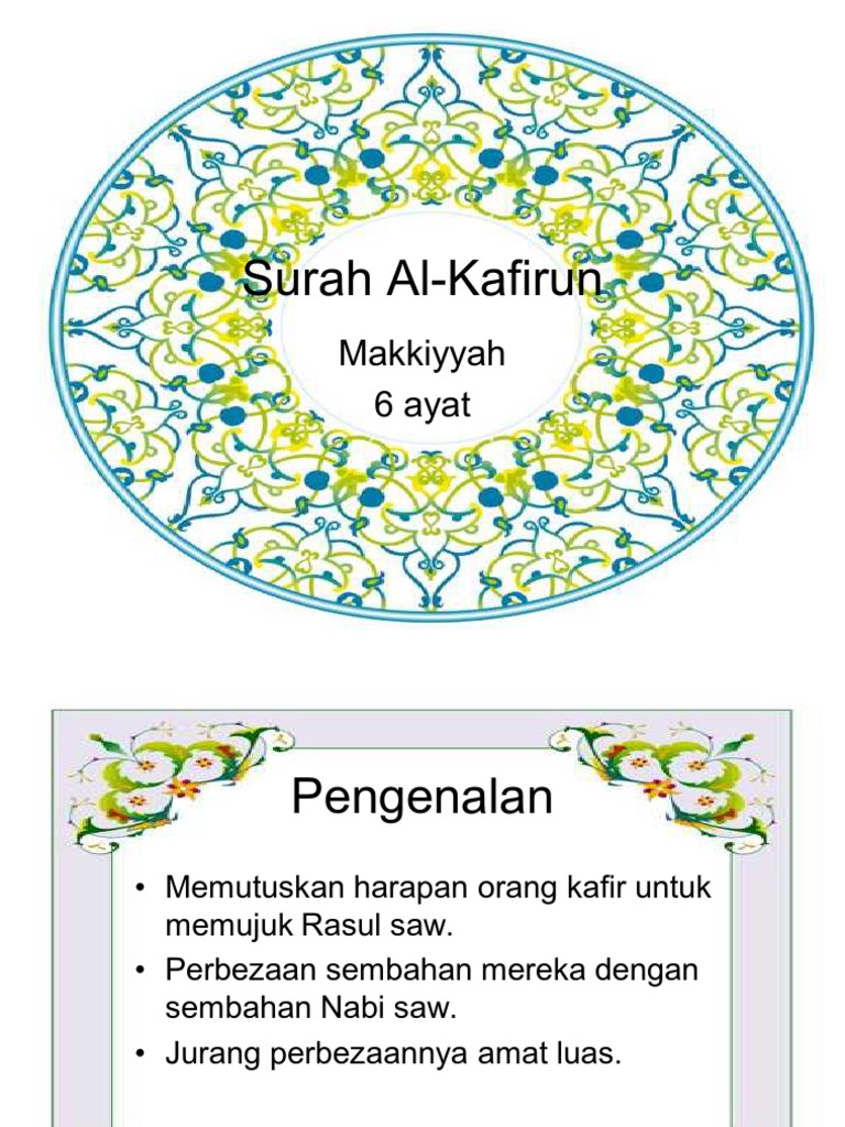 Surah Al-Kafirun