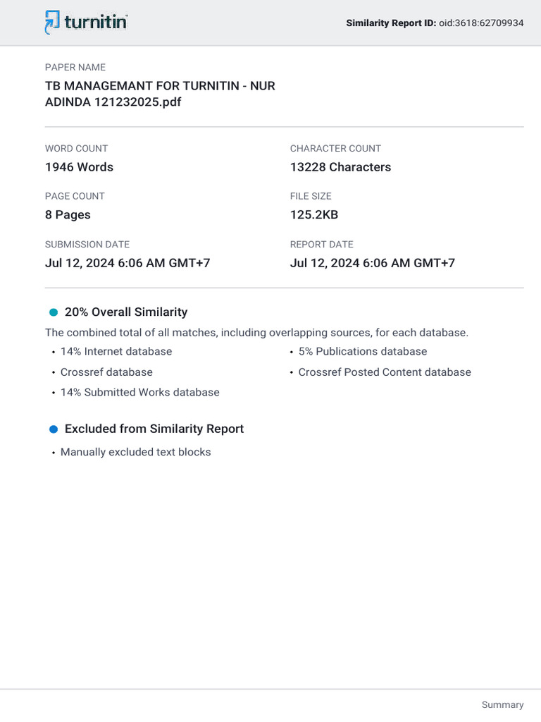 TB MANAGEMANT FOR TURNITIN - NUR ADINDA 121232025.pdf - Compressed | PDF