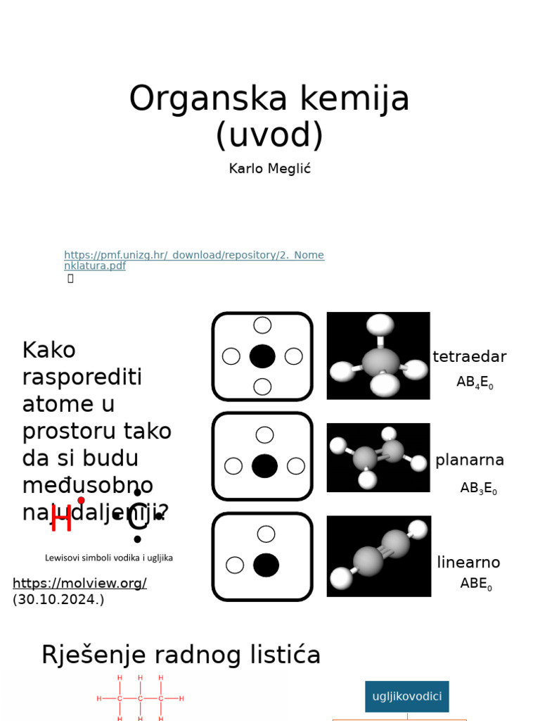 Organska Kemija (Uvod) | PDF