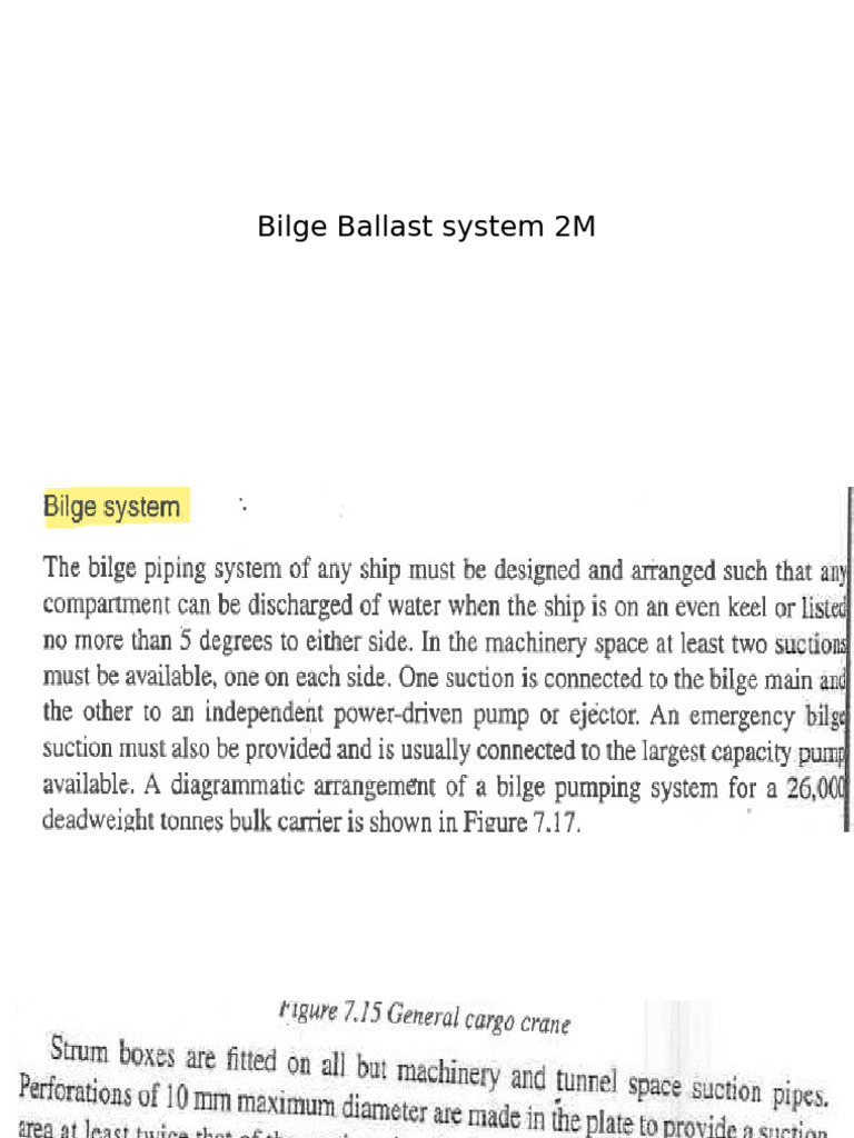 Bilge Ballast System 2M | PDF