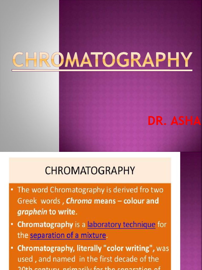 Chromatography Pdf Chromatography Elution