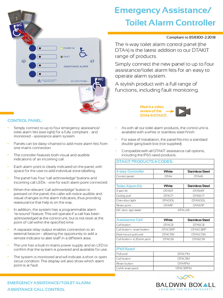 DTA4 Toilet Alarm Control WEB | PDF | Manufactured Goods | Computing