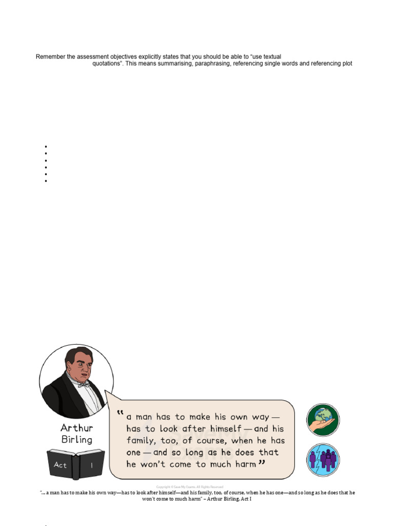 AIC Key Quotations and Character Quotations | PDF