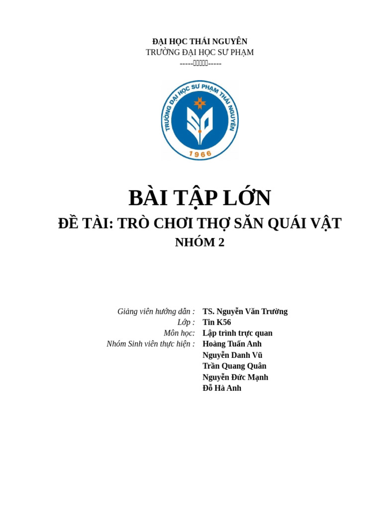 Bai Tap Lon Nhom2 | PDF