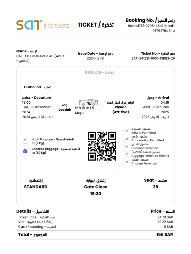 Ticket Total Details | PDF