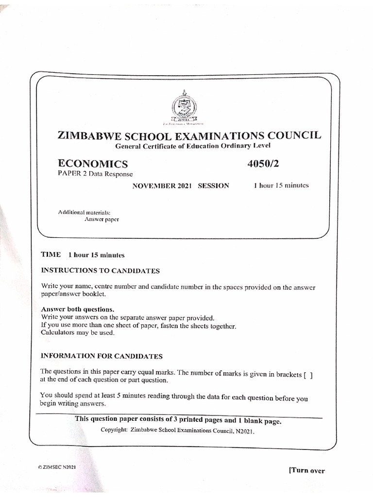 Economics p2 N2021 | PDF