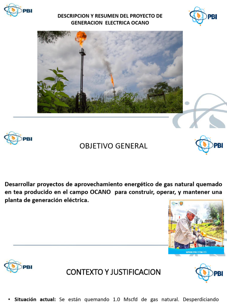 Descripcion del proyecto V.1 | PDF | Generación eléctrica | Gases