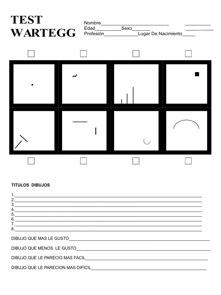 Test Wartegg Hoja de 394340 Downloadable 7816707 (1) | PDF