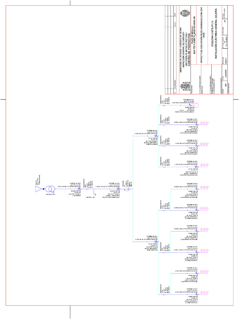 Esquemas Unifilares Galeria Subterranea | PDF