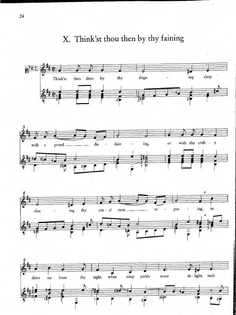 Think'st Then Thou by Feigning | PDF