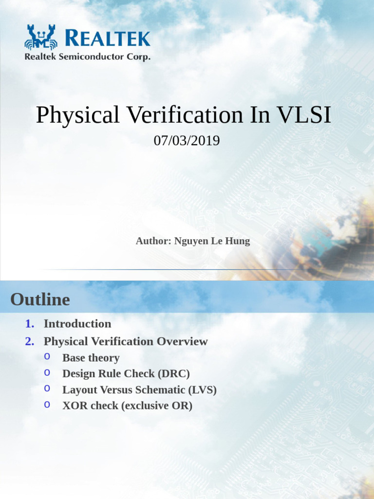 HungNguyen Physical Verification | PDF | Cmos | Mosfet