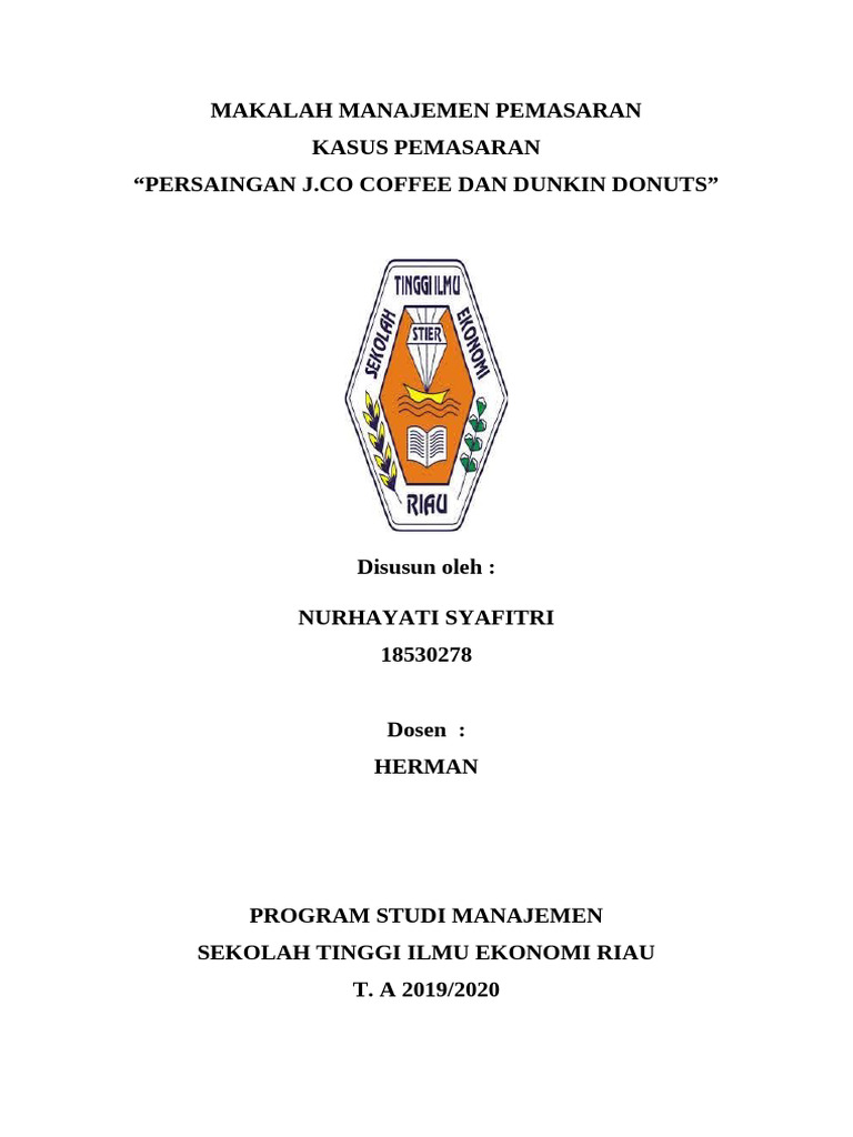 JCO Dan DUNKIN DONUTS | PDF