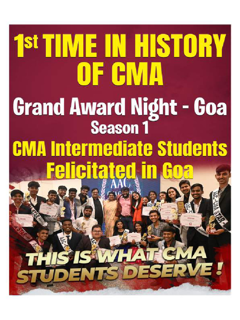 CMA INTER BROCHURE 2024 - 25 - Compressed | PDF