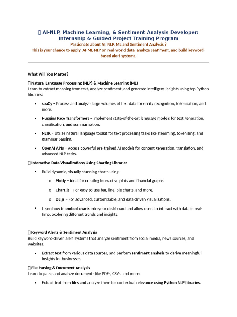 Jan2025-Intern2 AW03-AI-NLP, Machine Learning, & Sentiment Analysis Developer Program ...