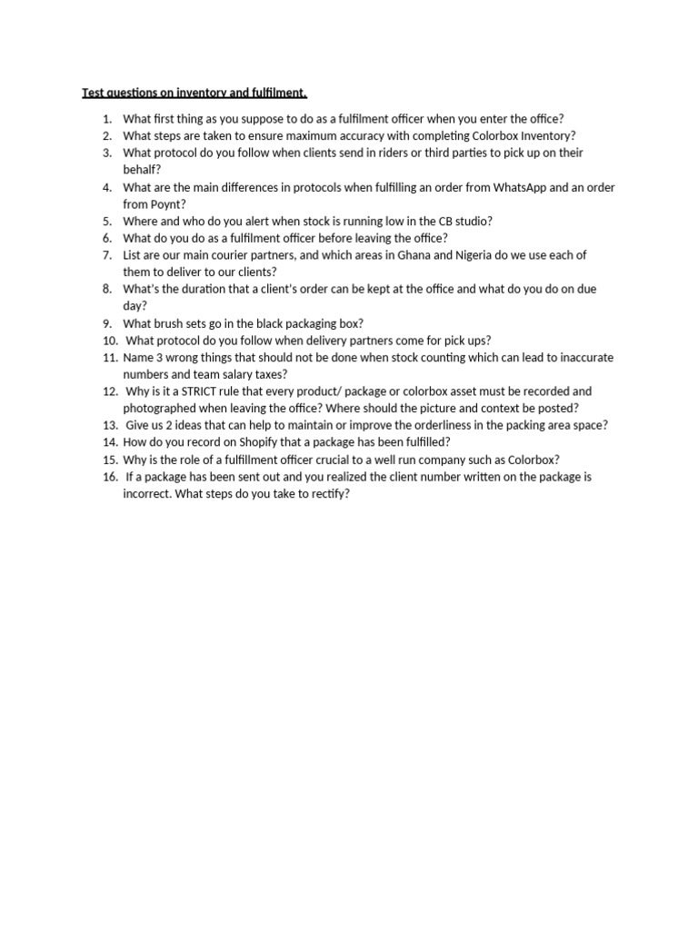 Test questions-1 | PDF