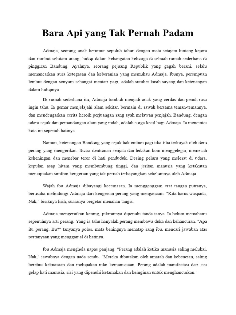 Bara Api Yang Tak Pernah Padam | PDF