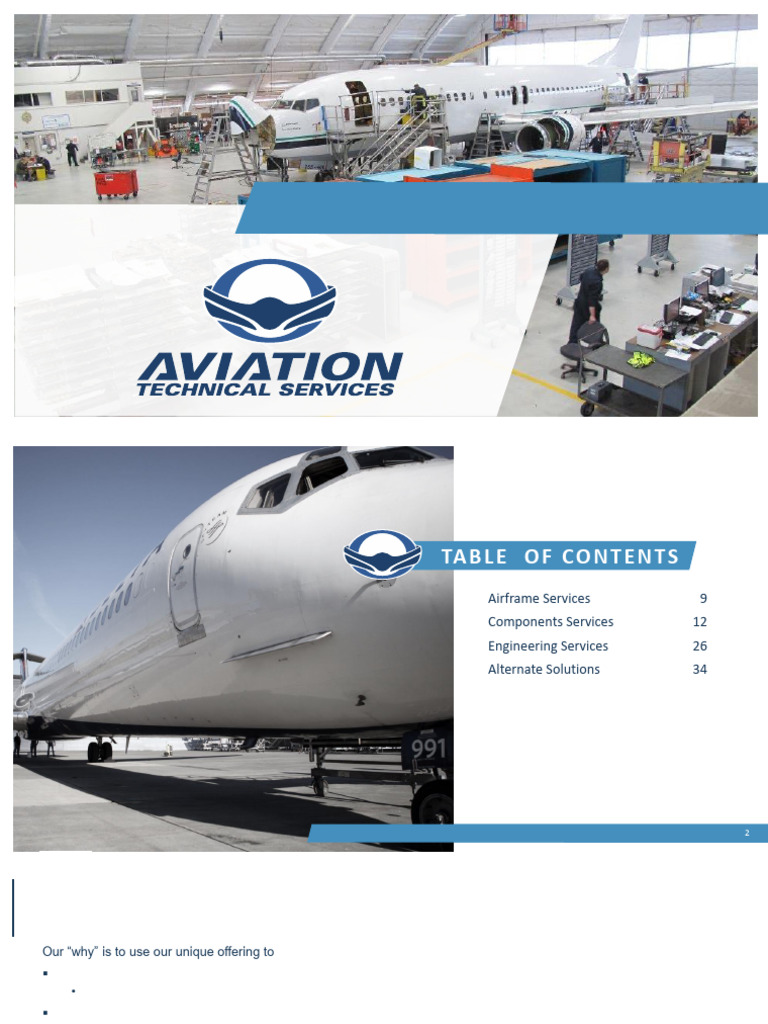 Aviation Technical Services Overview | PDF | Aviation | Aircraft
