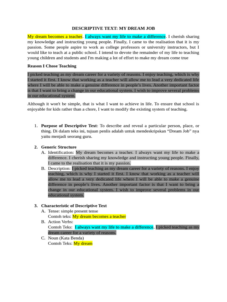Descriptive Text Kel 6 | PDF