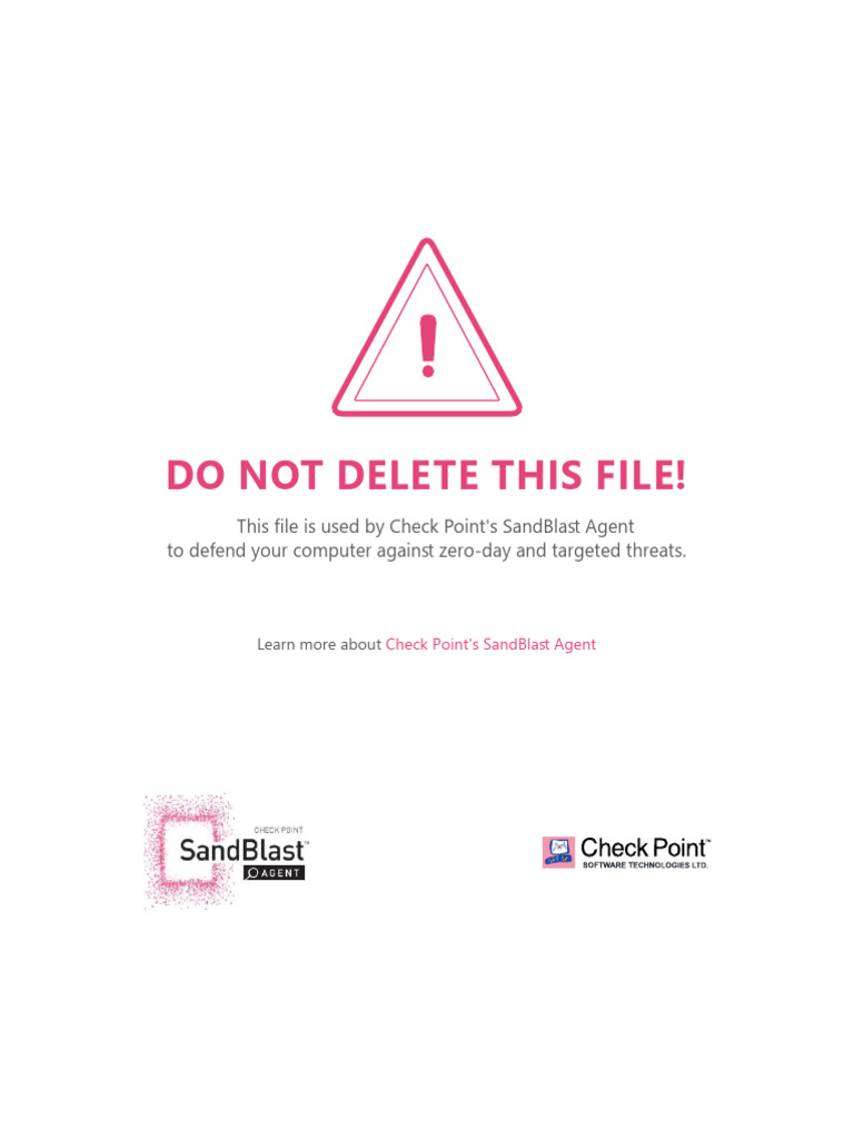 Check Point SandBlast Agent Overview | PDF