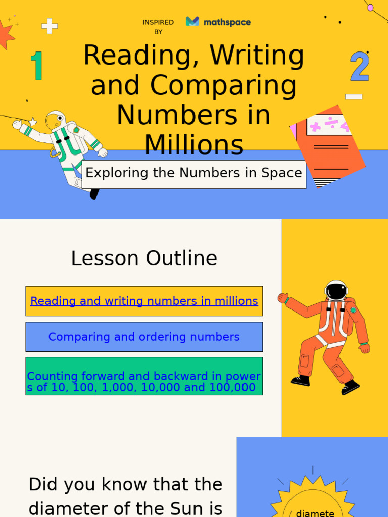 Reading, Writing and Comparing Numbers in Millions Education ... Reading, Writing and Comparing Numbers in Millions Education ...