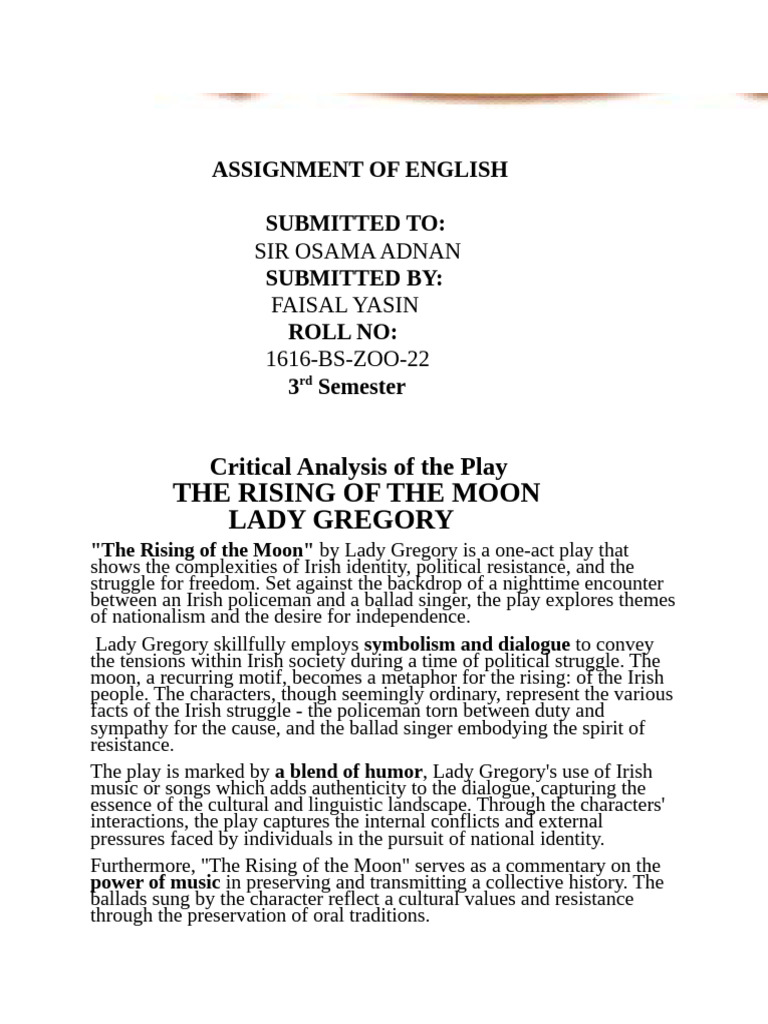 English Assignment (2)[2] 1 | PDF