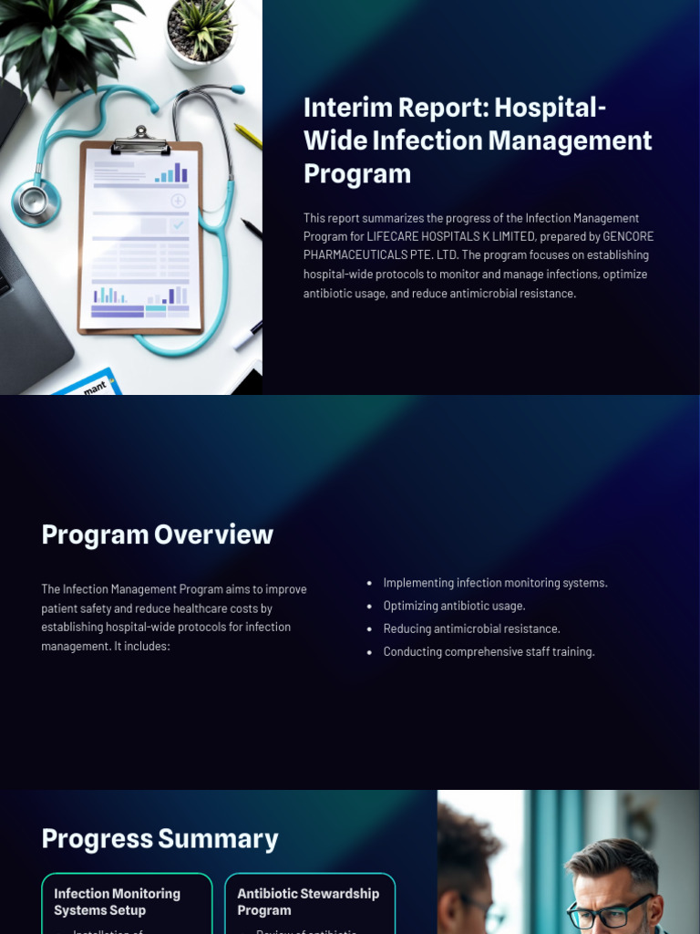 Interim Report Hospital Wide Infection Management Program | PDF | Antimicrobial Resistance ...