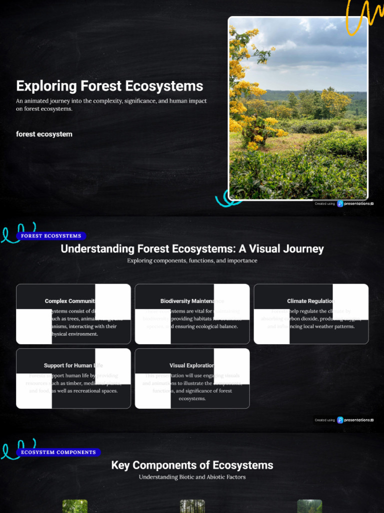 Forest Ecosystem Animation Presentation | PDF