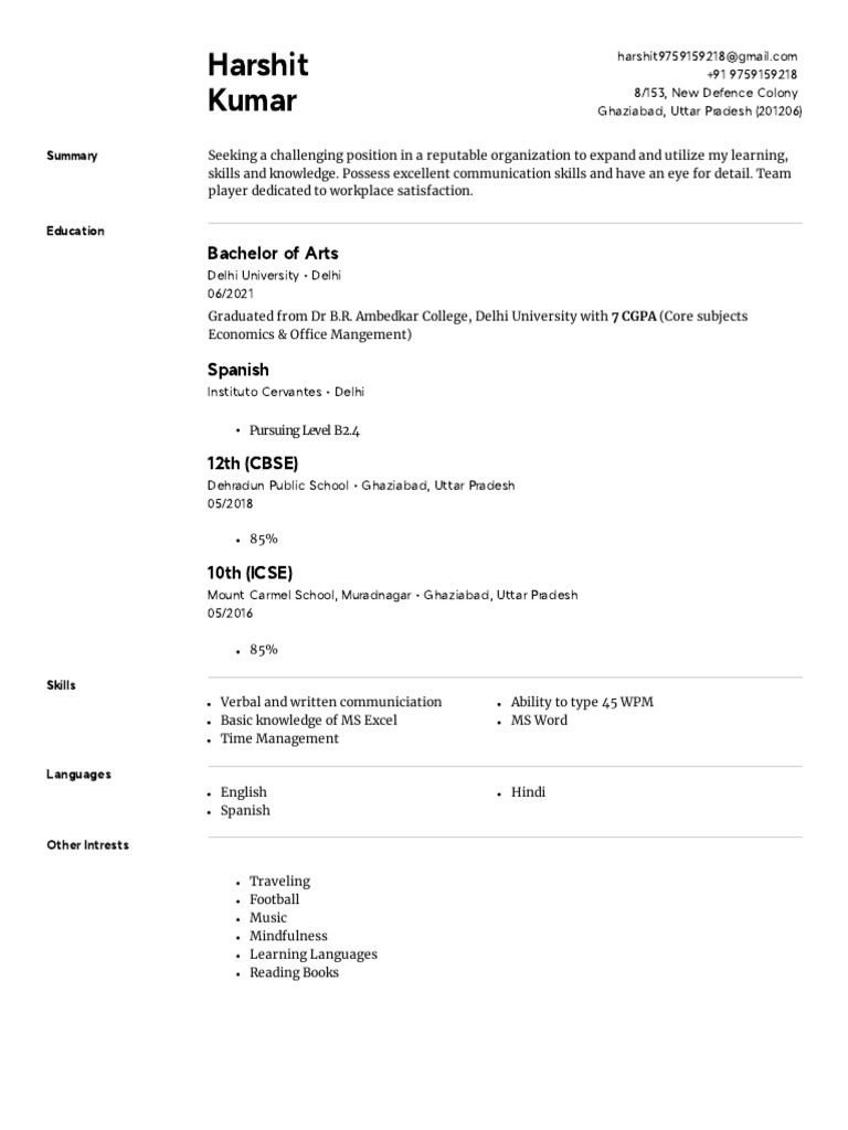 Harshit Resume | PDF