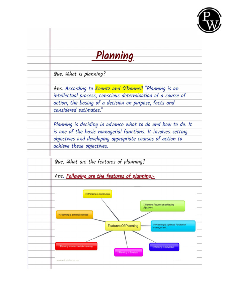 Planning _ Handwritten Notes __ Kautilya 2025 (1) | PDF