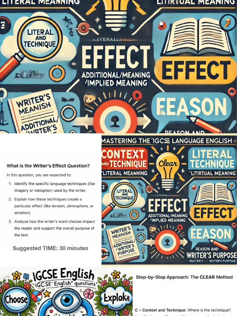 IGCSE Writer's Effect Question | PDF