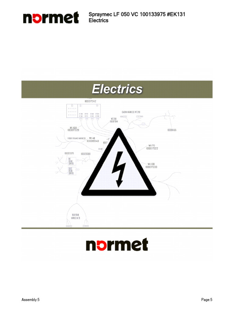 Spraymec LF 050 VC Electric Box Guide | PDF | Electric Power ...