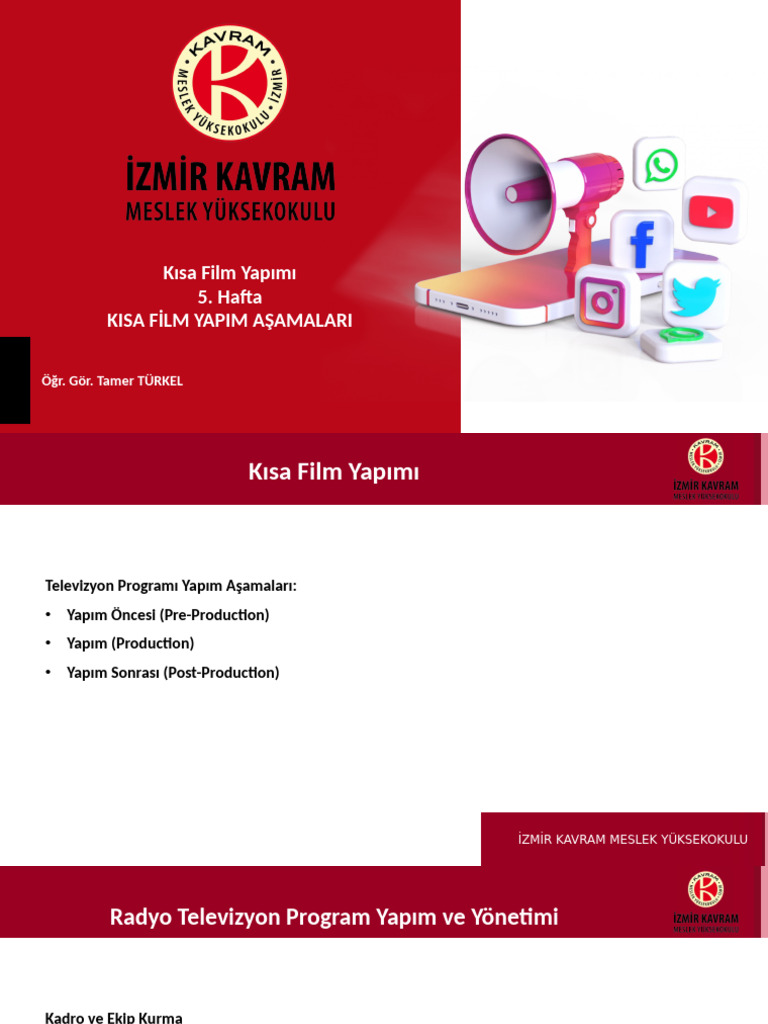 Kisa Film Yapimi Dersi 6 Hafta | PDF