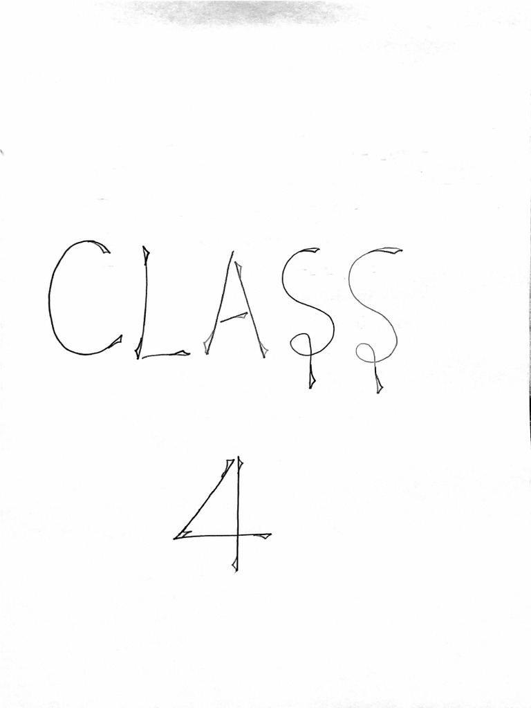 Class 4 Handwritten Notes | PDF