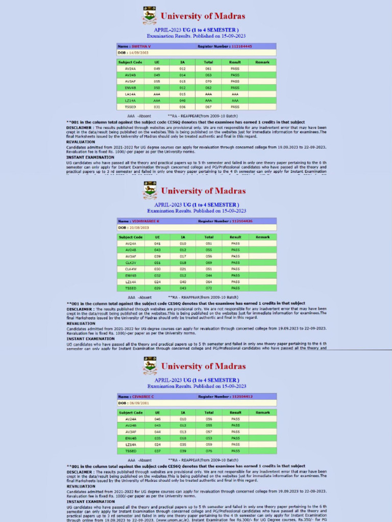 4th sem marks battm | PDF