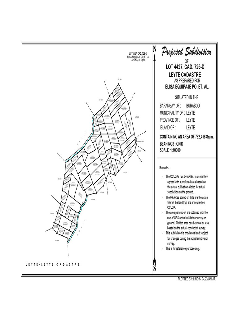 Subdivision Plan 78 Hectares 2 Model | PDF