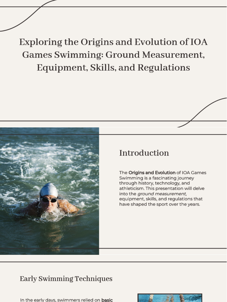 Evolution of IOA Games Swimming | PDF