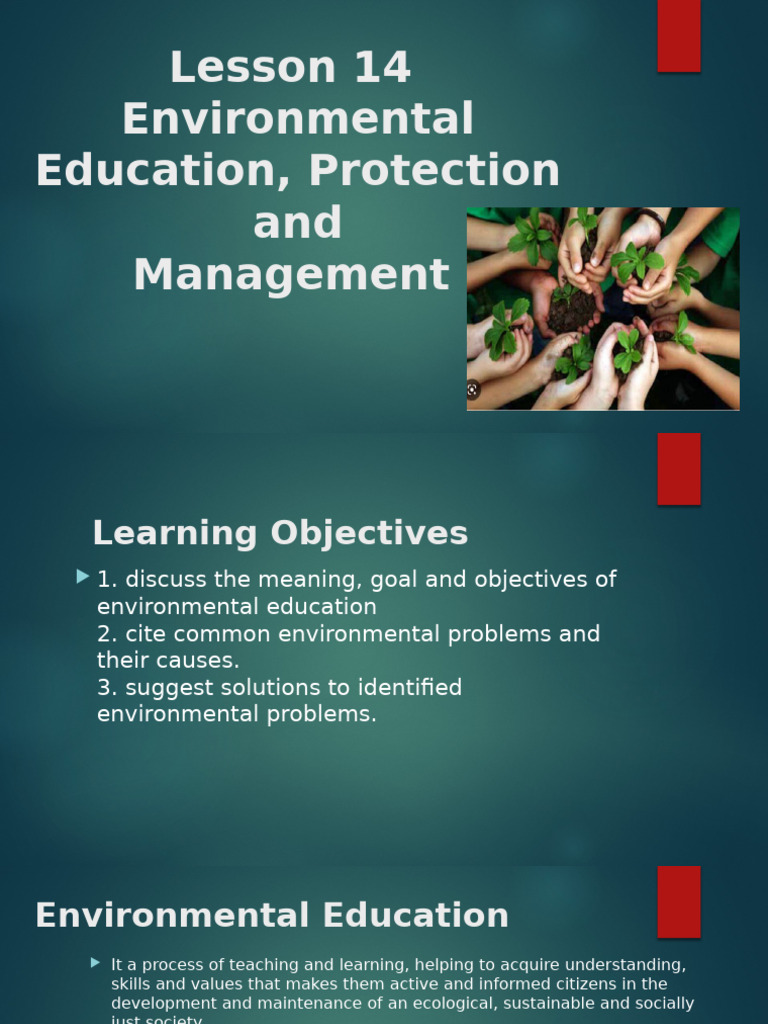 CWTS, Lesson 14 Environmental Education | PDF | Water Pollution | Waste