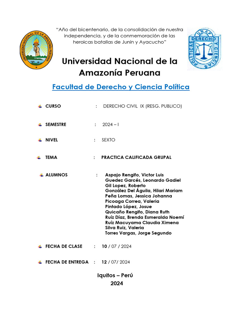 Practica Calificada Grupal | PDF | Mediación | Ley de hipotecas