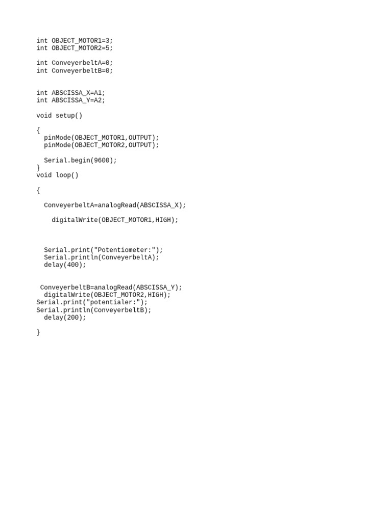 Program For Joystick Checking in Working Conditions of Rovot | PDF