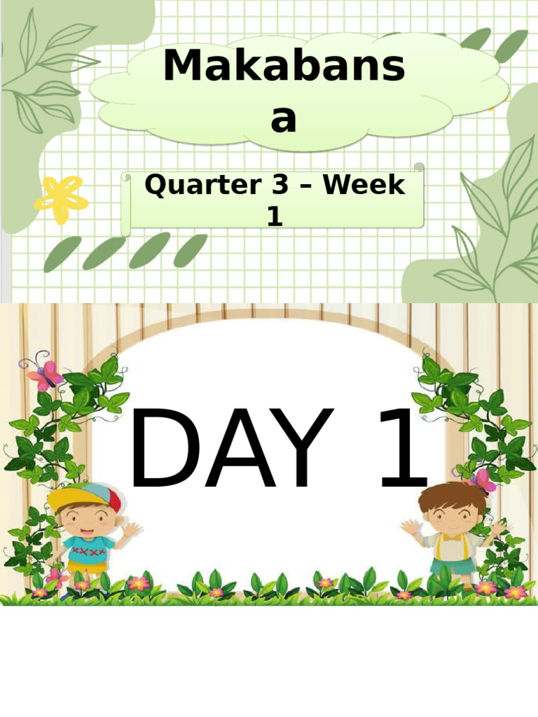 Makabansa Q3 Week1 | PDF