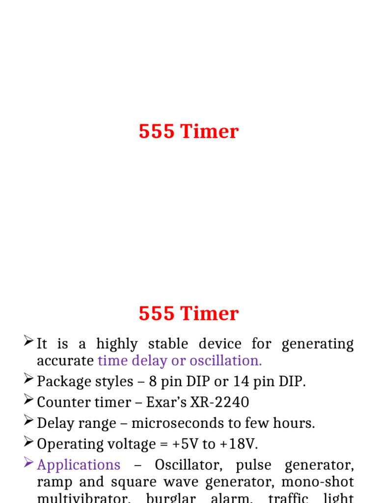 555 Timer | PDF