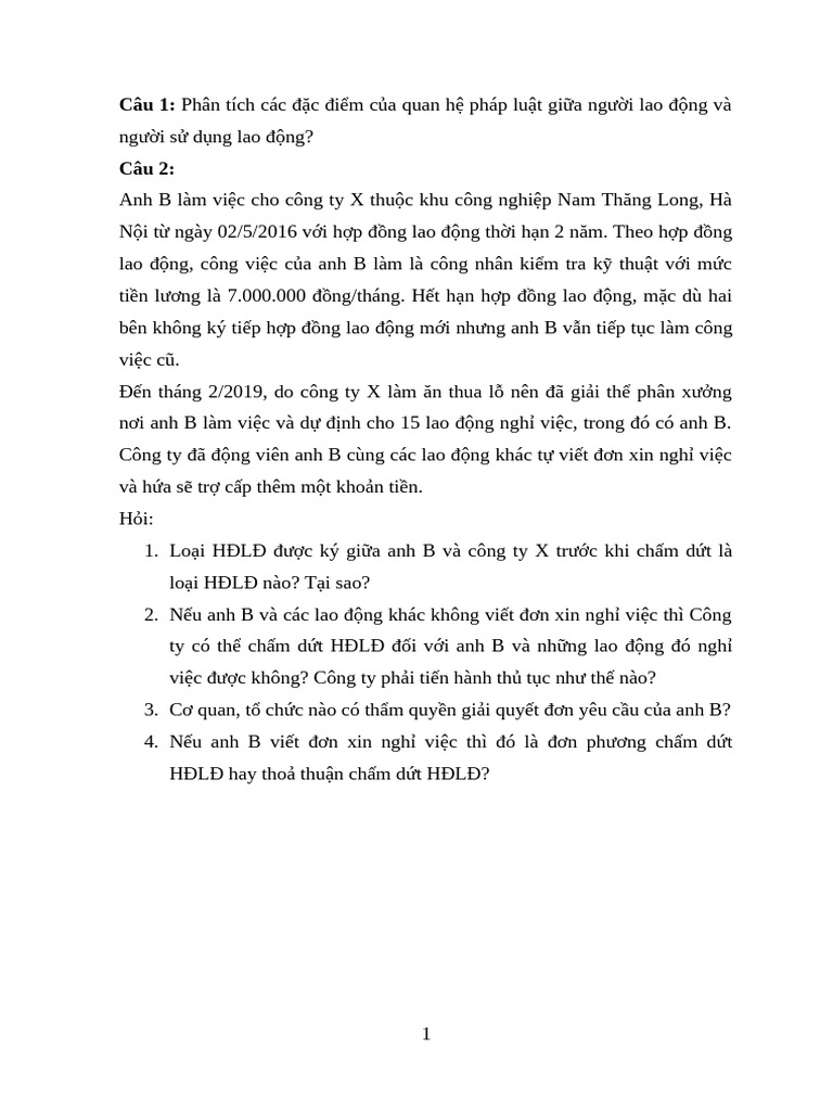 123doc Phan Tich Cac Dac Diem Cua Quan He Phap Luat Giua Nguoi Lao Dong Va Nguoi Su Dung Lao ...